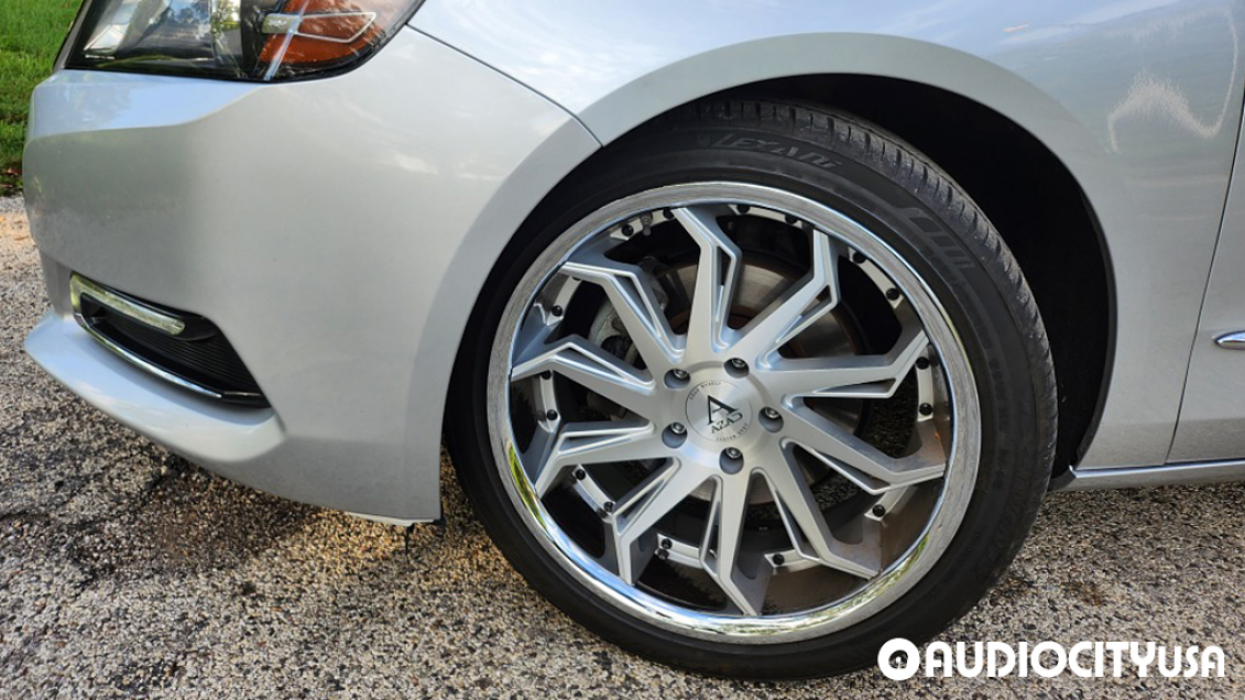 2019 Chevrolet Impala on 20" Azad Wheels AZ1101 Semi Brushed with ...
