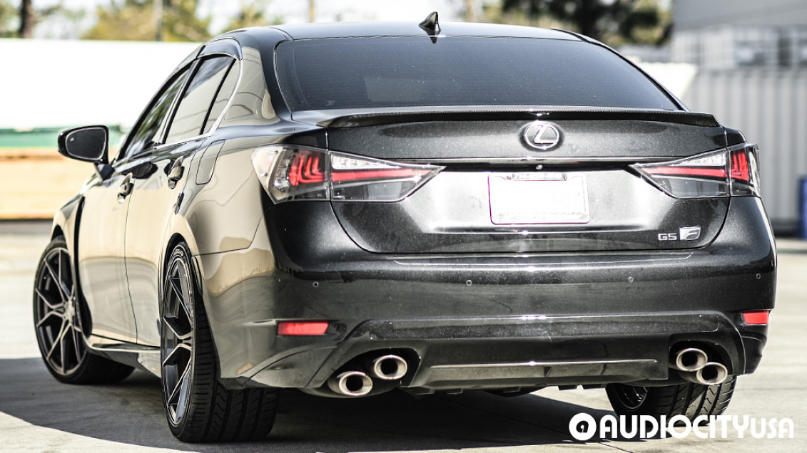 2016 Lexus GS-F on 20" Stance Wheels SF07 Brushed Dual Gunmetal ...