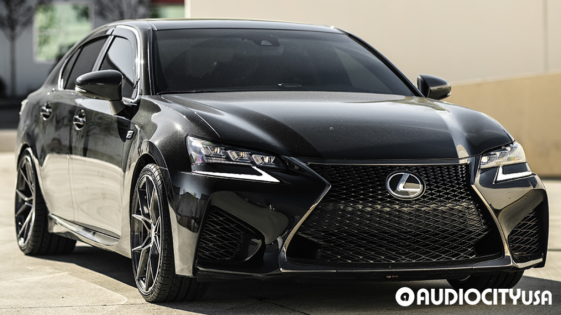 2016 Lexus GS-F on 20" Stance Wheels SF07 Brushed Dual Gunmetal ...