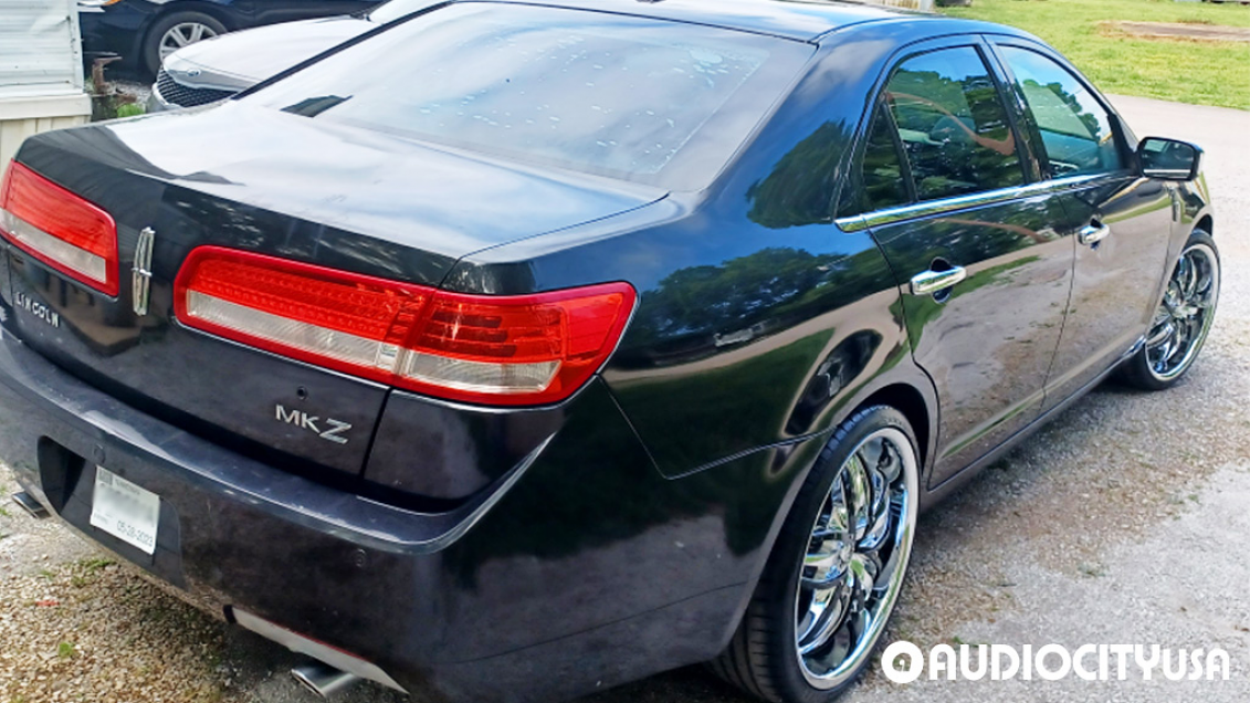 2011 Lincoln MKZ on 20" Diablo Wheels Angel Chrome with Black Inserts | Gallery | AudioCityUSA