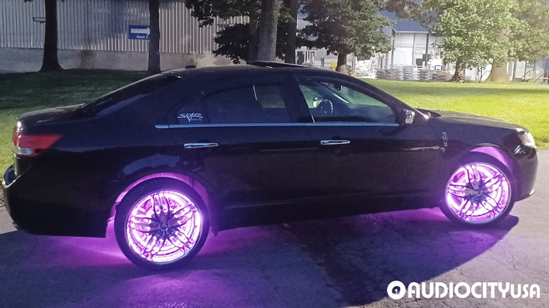 2011 Lincoln MKZ on 20" Diablo Wheels Angel Chrome with Black Inserts ...