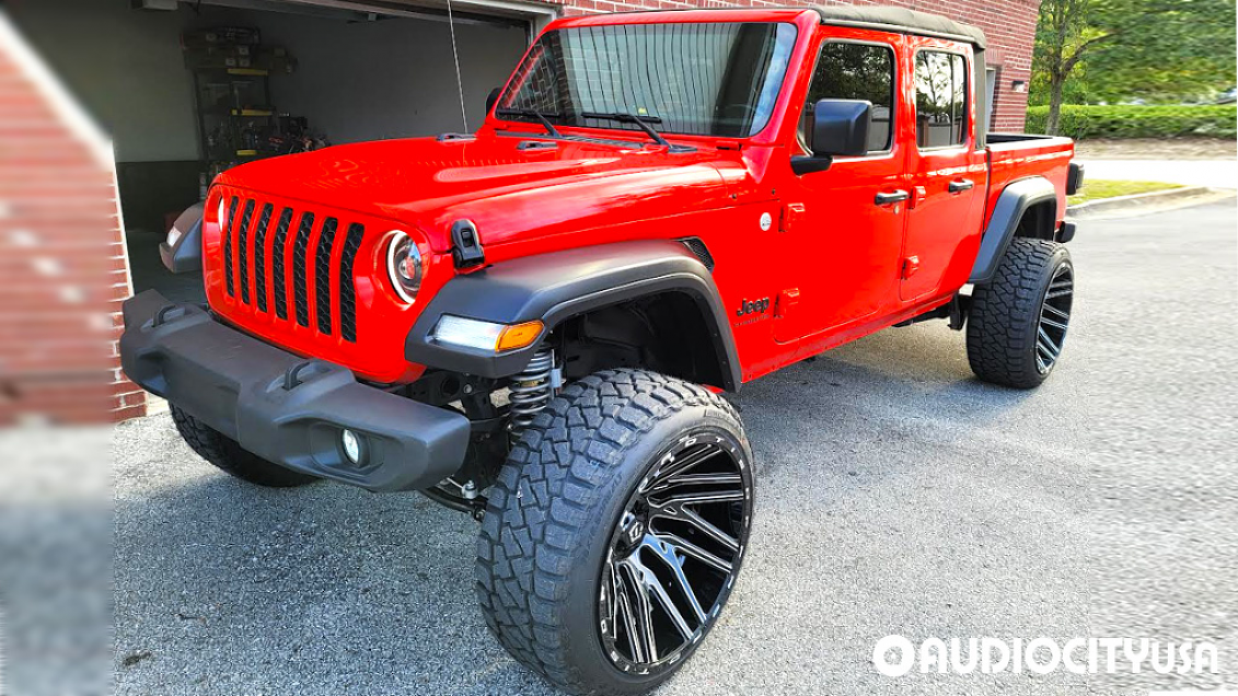 2020 Jeep Gladiator on 24" TIS Wheels 554BM Gloss Black Milled ...