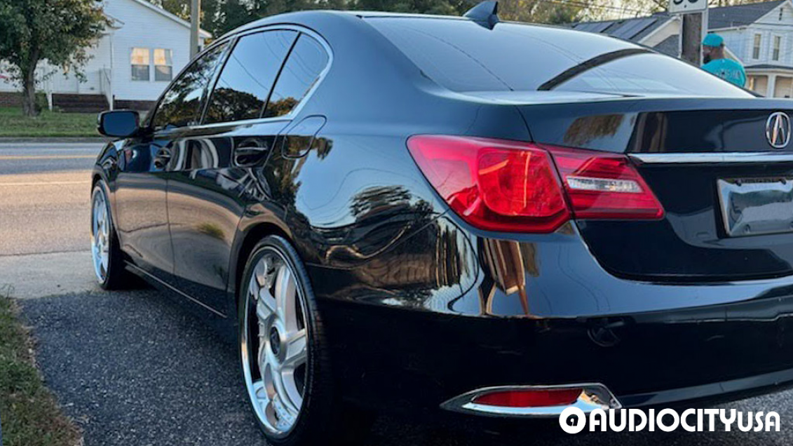2014 Acura RLX on 22" Artis Wheels Vestavia XL Silver Machined with SS ...