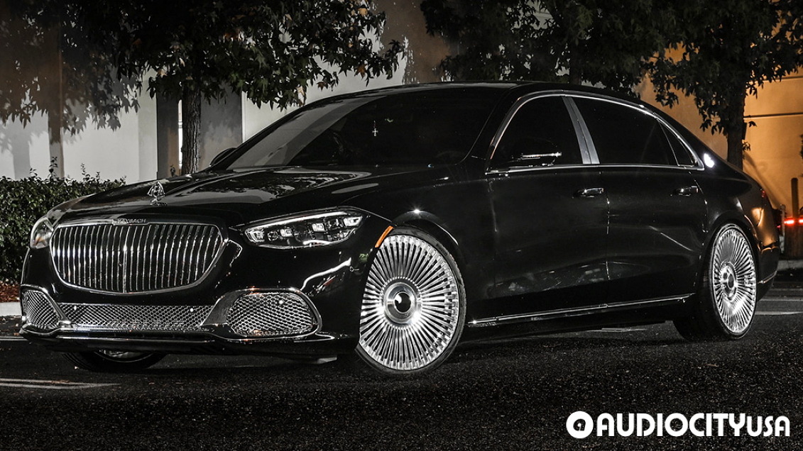 2023 Mercedes-Maybach S-Class on 22" Savini Forged Wheels SL9 Floating ...