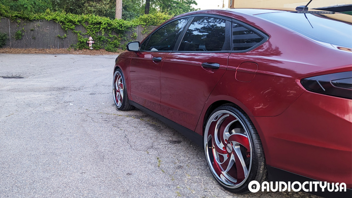 2015 Ford Fusion Strada Retro 5 22 inch Wheels | Gallery | AudioCityUSA