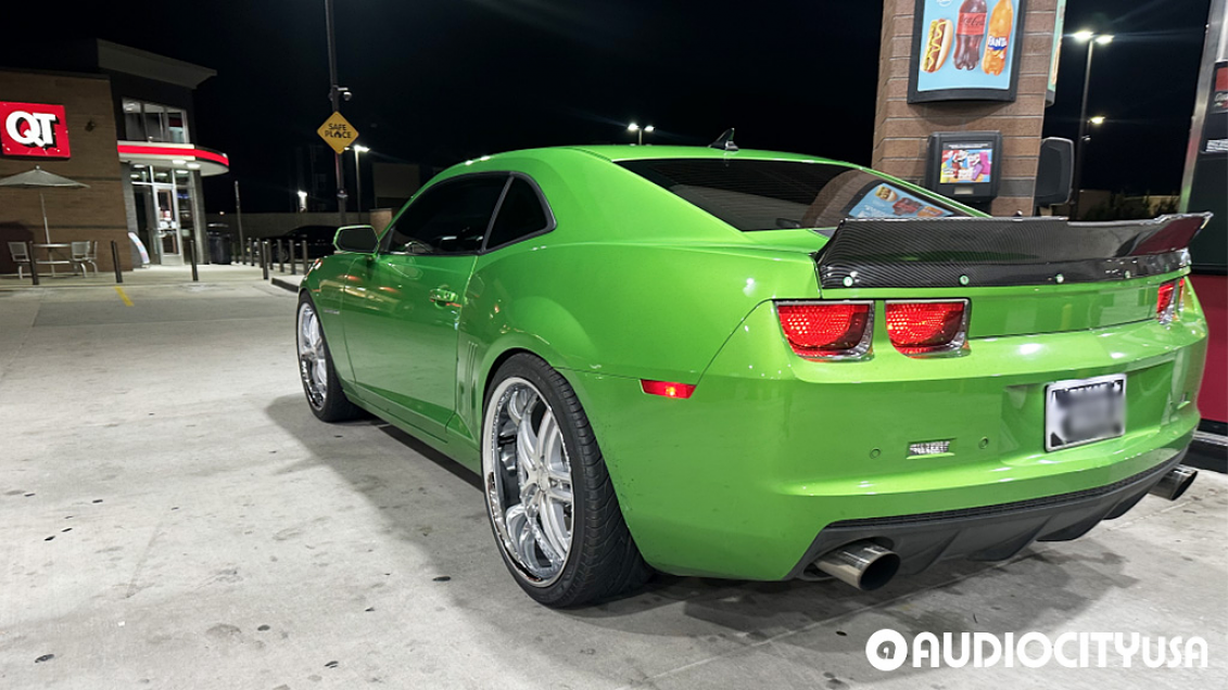 2011 Chevrolet Camaro 2SS on 22" XIX Wheels X15 Silver Machine with SS ...