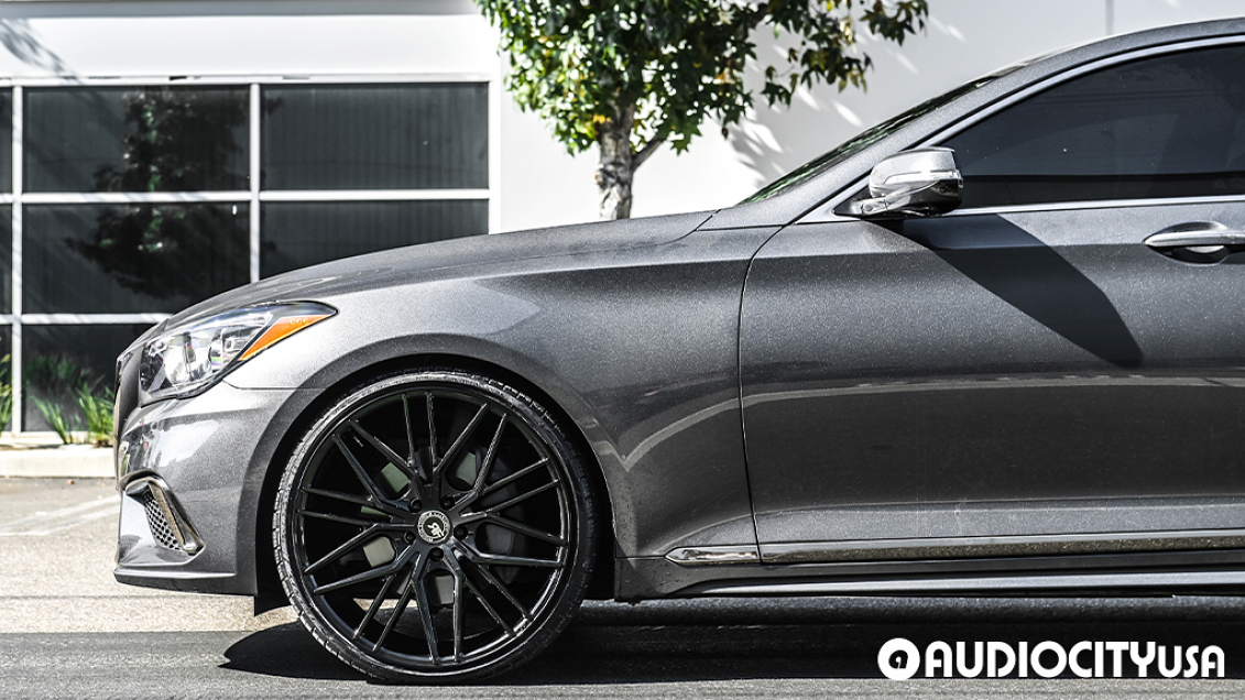 2020 Genesis G80 on 22" Road Force Wheels RF13 Gloss Black | Gallery ...