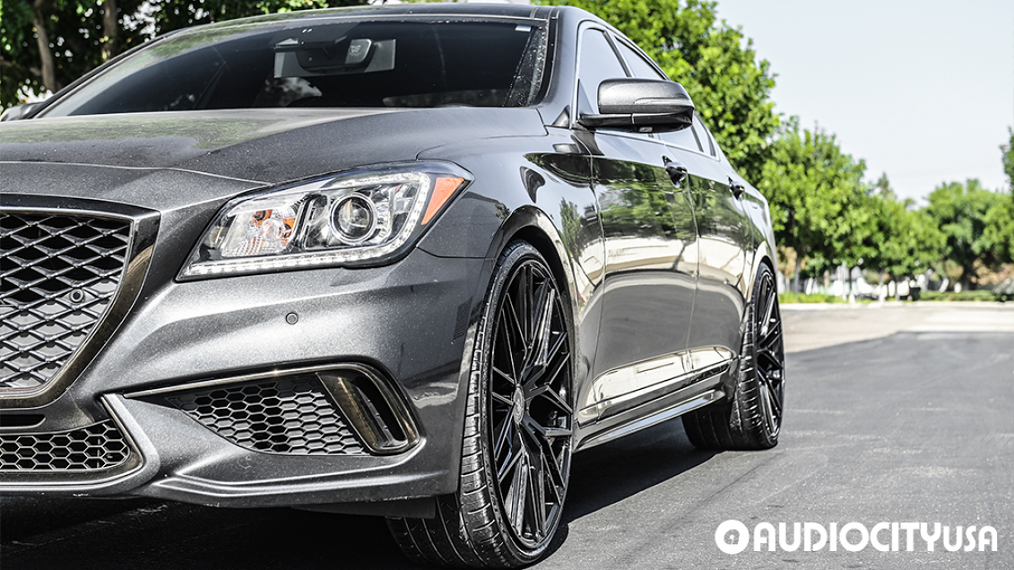 2020 Genesis G80 on 22" Road Force Wheels RF13 Gloss Black | Gallery ...