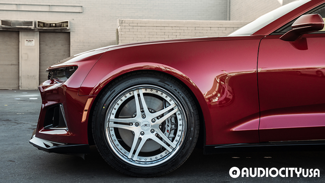 2021 Chevrolet Camaro ZL1 on 20" AC Forged Wheels ACF702 Brushed Face ...
