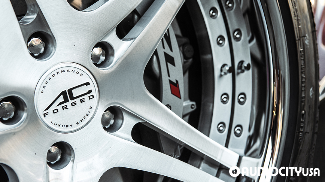 2021 Chevrolet Camaro ZL1 on 20" AC Forged Wheels ACF702 Brushed Face ...