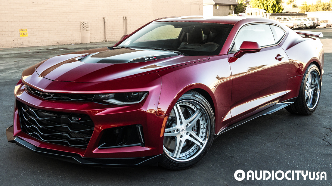 2021 Chevrolet Camaro ZL1 on 20" AC Forged Wheels ACF702 Brushed Face ...