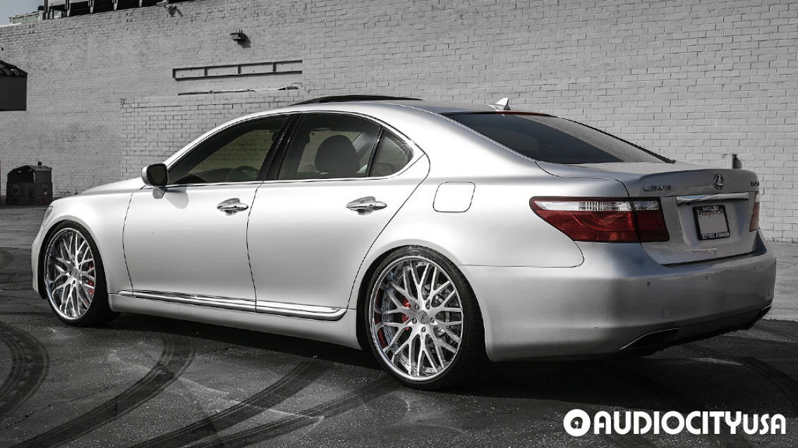 2007 Lexus LS Series on 22" AC Forged Wheels ACF701 Brushed Silver with ...