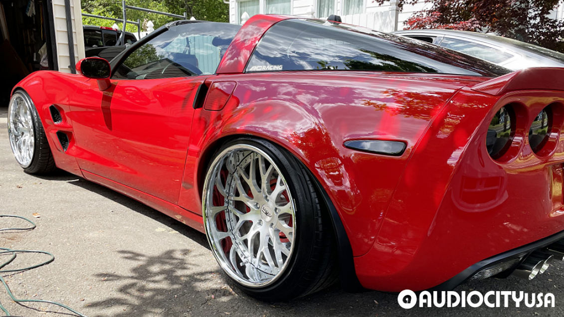 2005 Chevrolet Corvette on 20" AC Forged Wheels ACF701 Brushed Face ...