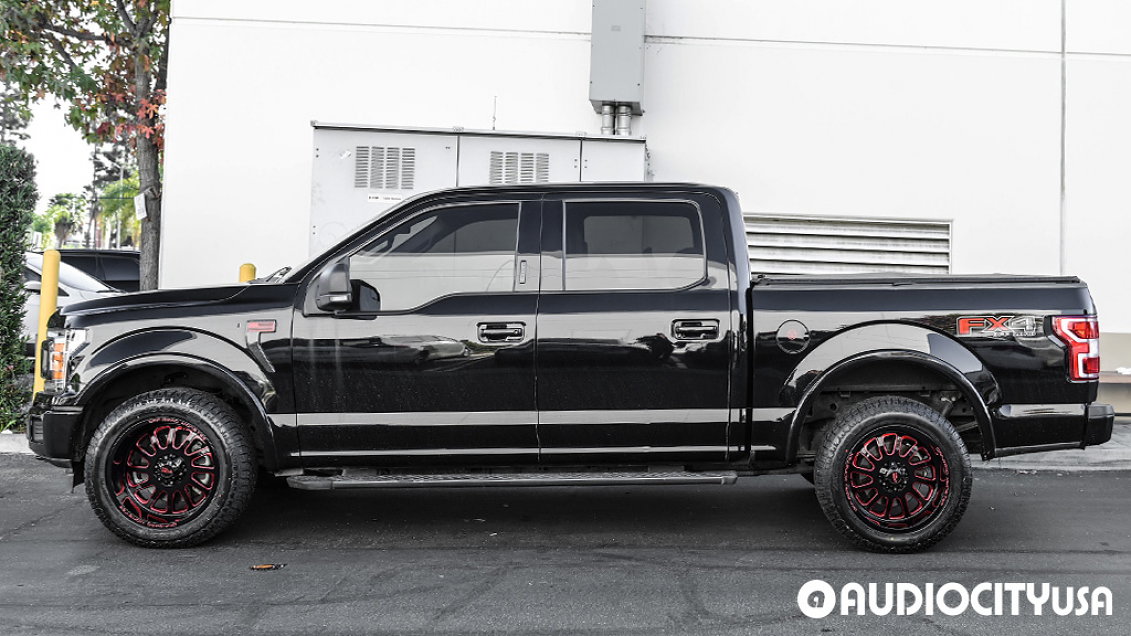 2018 Ford F-150 on 20" Off-Road Monster Wheels M17 Gloss Black with ...