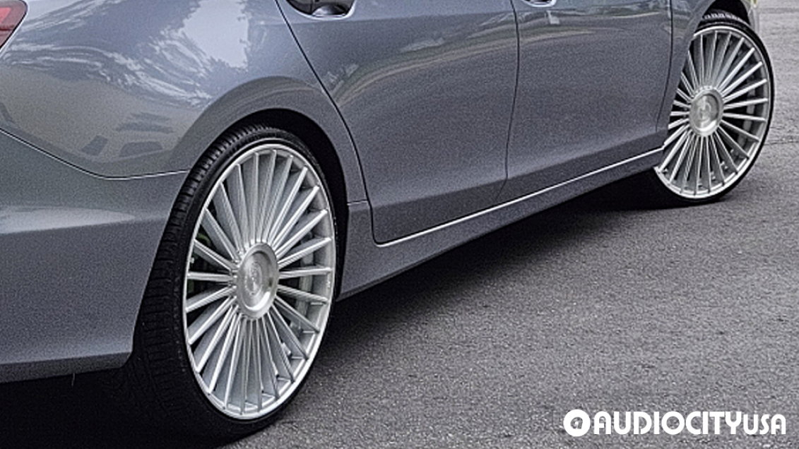 2014 Acura RLX on 22" Road Force Wheels RF22 Silver Machined Face ...