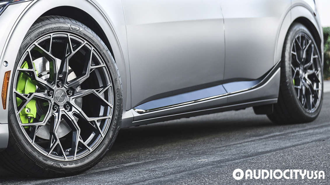 2024 KIA EV6 on 21" Stance Wheels SF10 Brushed Dual Gunmetal | Gallery ...