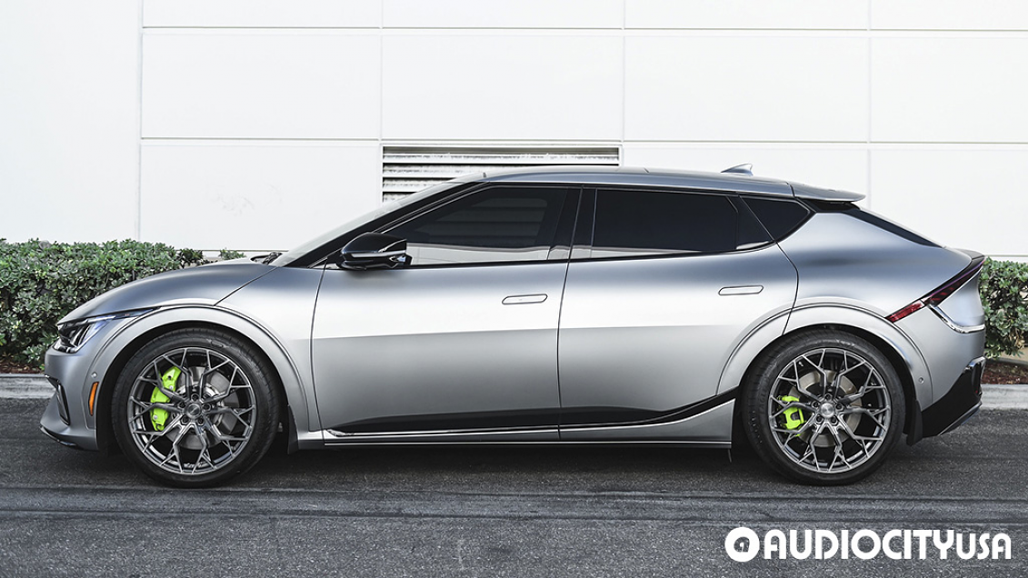 2024 KIA EV6 on 21" Stance Wheels SF10 Brushed Dual Gunmetal | Gallery ...