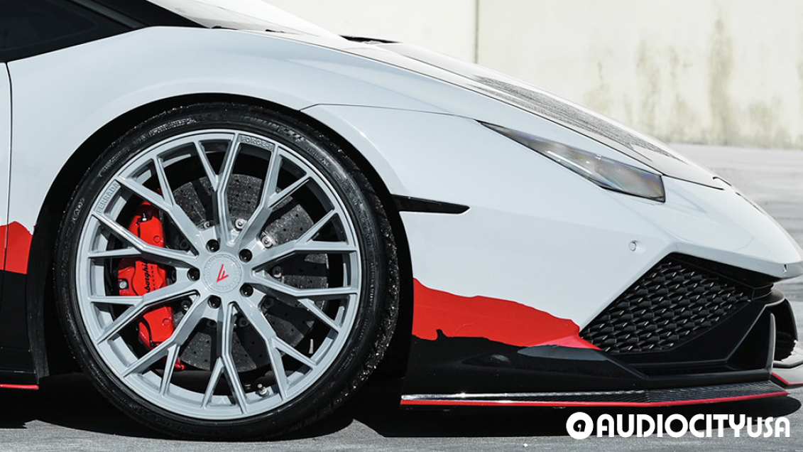 2016 Lamborghini Huracan on 20" Ferrada Wheels F8-FR9 Storm Grey ...