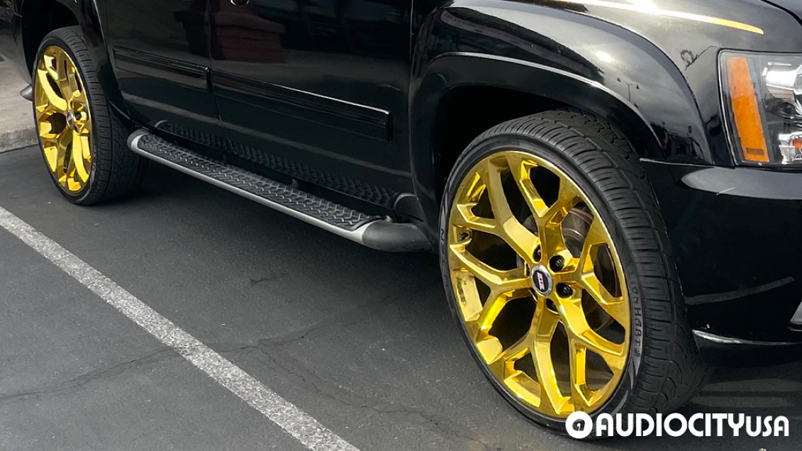 2013 Chevrolet Suburban on 26" STR Wheels 701 Candy Gold | Gallery ...