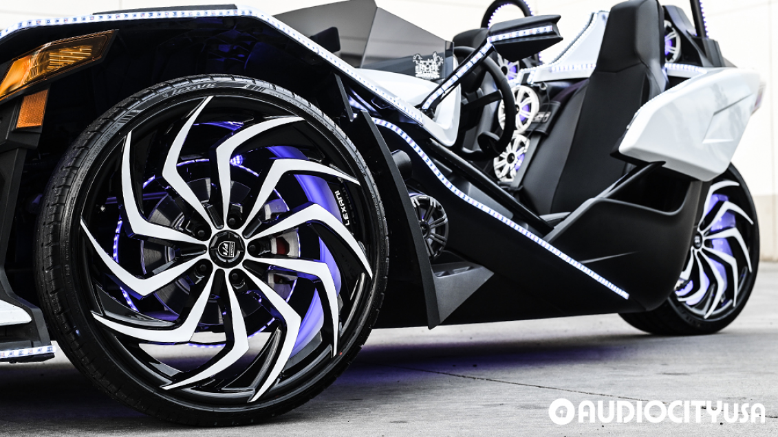 2023 Polaris Slingshot on 22" Lexani Wheels Shadow Gloss Black with ...