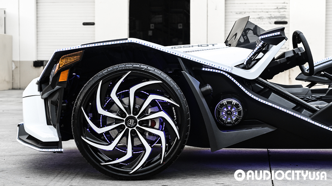 2023 Polaris Slingshot on 22" Lexani Wheels Shadow Gloss Black with ...