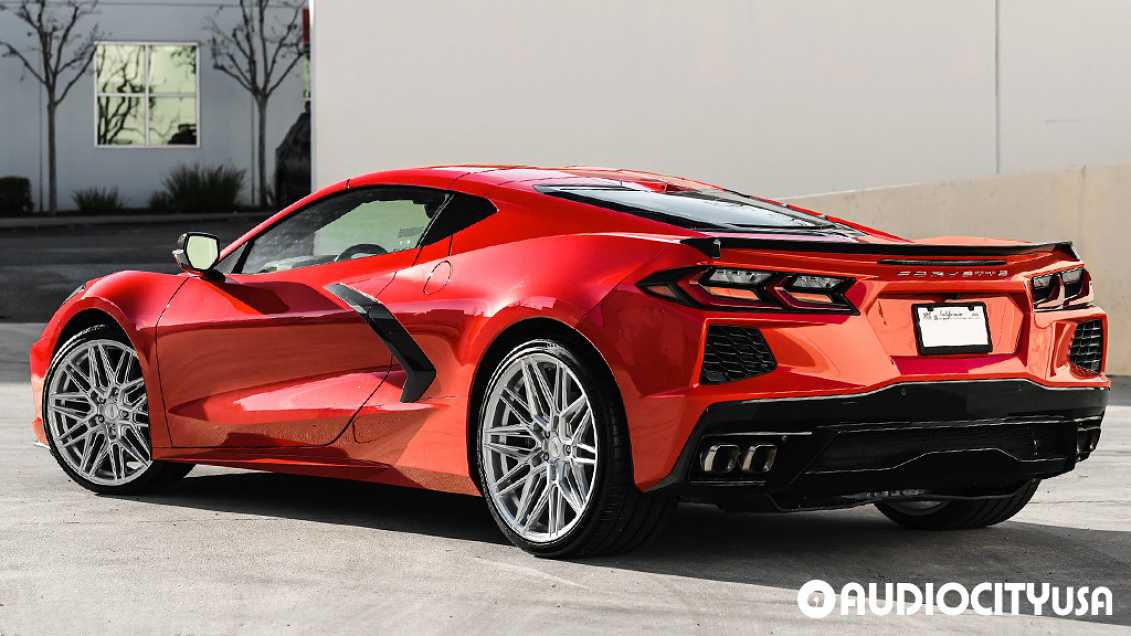 2023 Chevrolet Corvette on 20" Vossen Wheels HF-7 Silver Polished ...