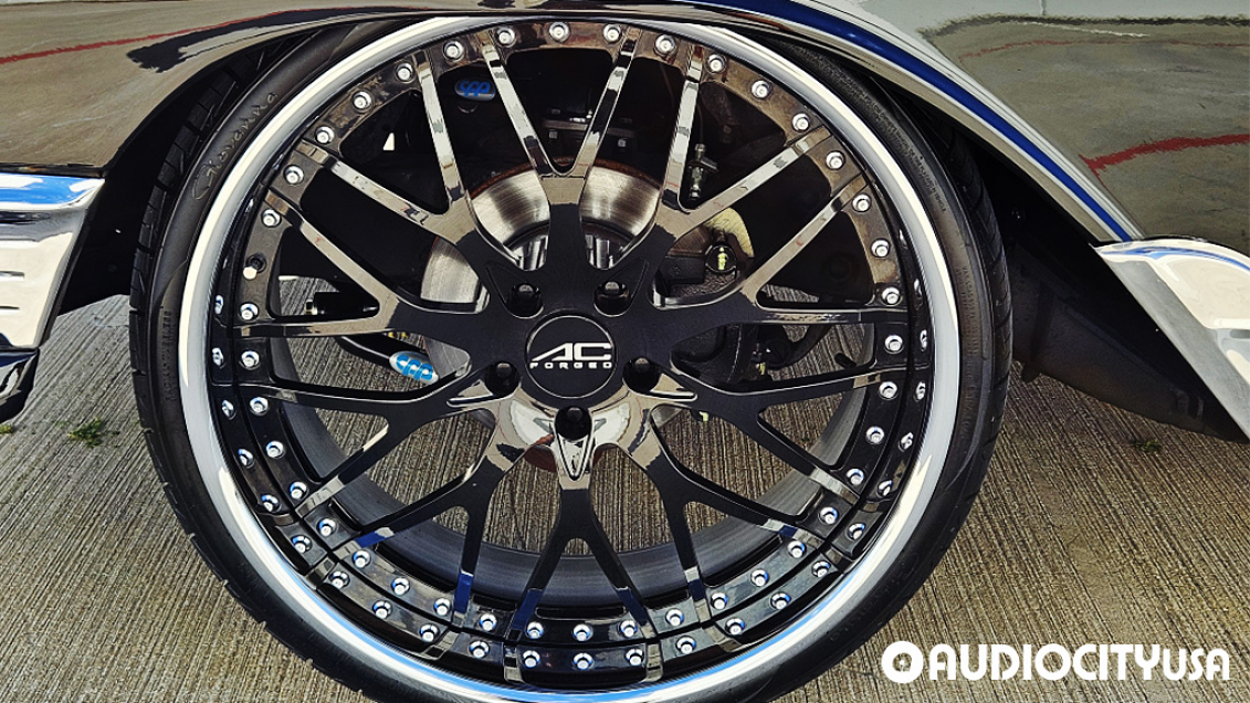1956 Chevrolet Bel Air on 22" AC Forged Wheels ACF701 Black Face with ...