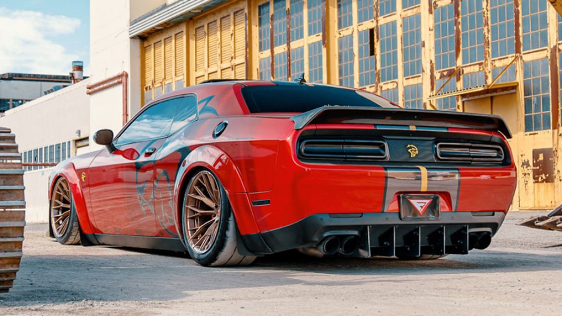 2018 Dodge Challenger SRT Widebody on 20" Ferrada Wheels F8-FR9 Brushed ...