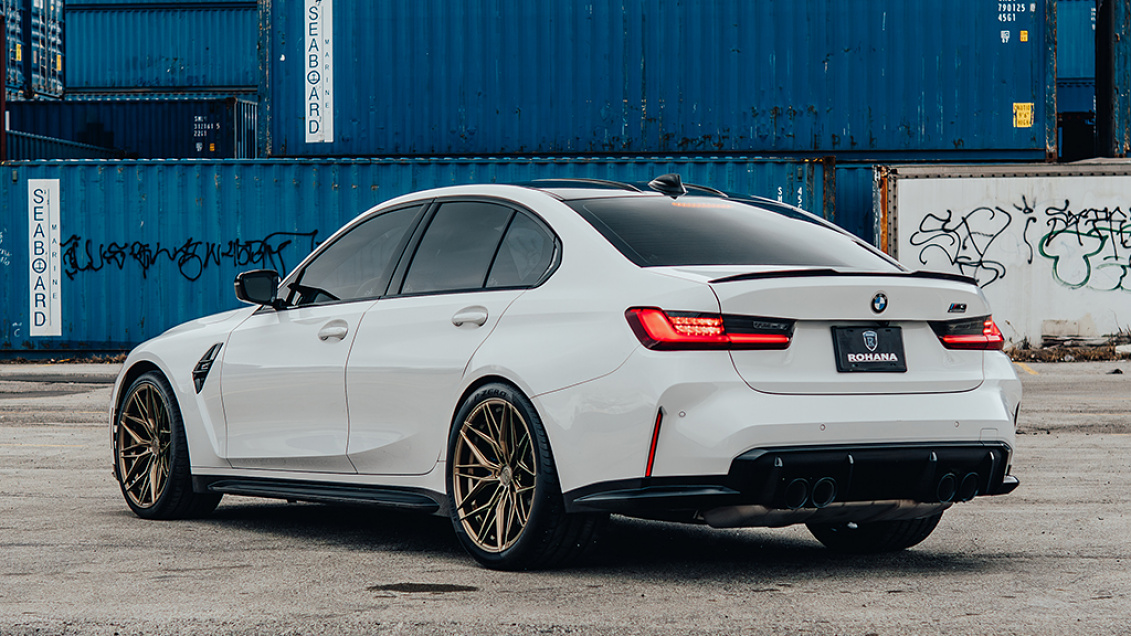 2022 BMW M3 on 20" Rohana Wheels RFX17 Gloss Bronze | Gallery ...