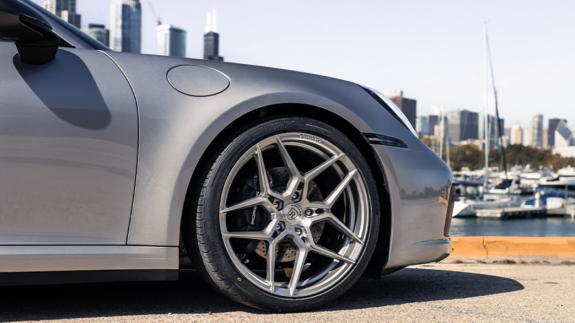 2023 Porsche 911 on 20" Rohana Wheels RFX11 Brushed Titanium | Gallery ...