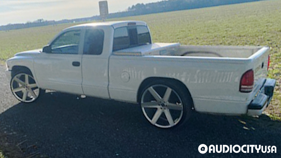 1998 Dodge Dakota on 24" Strada Wheels Coda Silver Brushed | Gallery ...