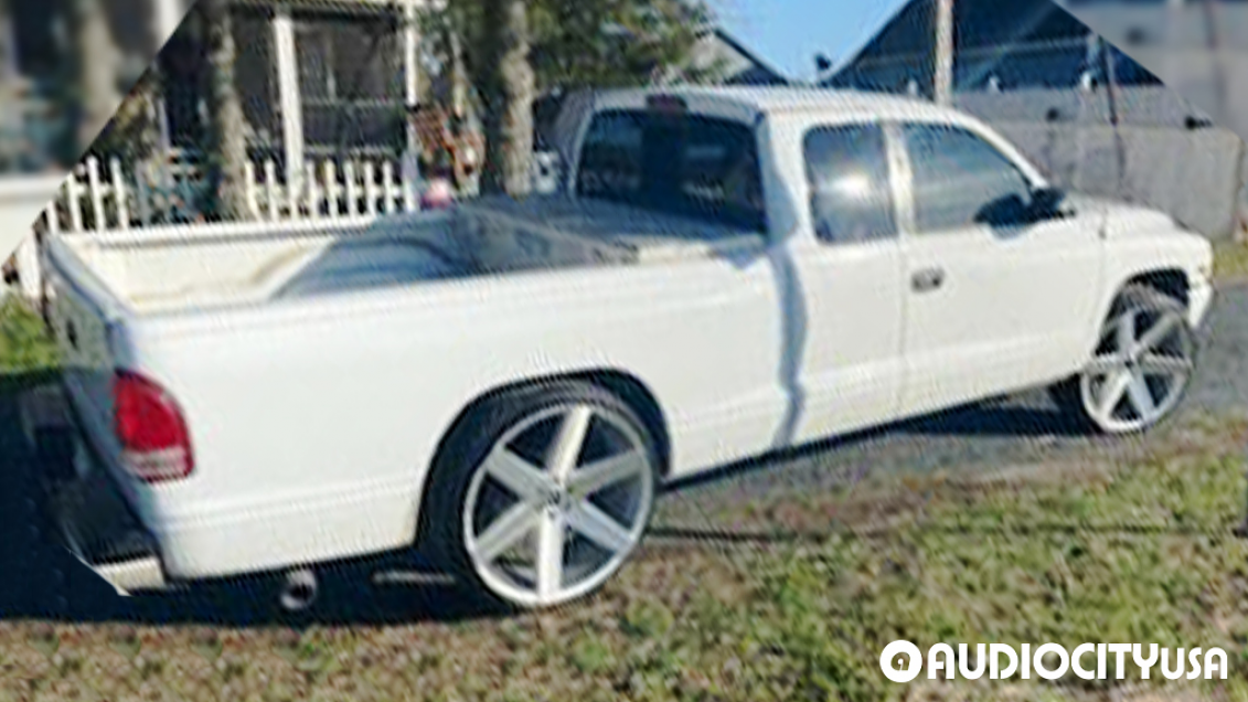 1998 Dodge Dakota on 24" Strada Wheels Coda Silver Brushed | Gallery ...