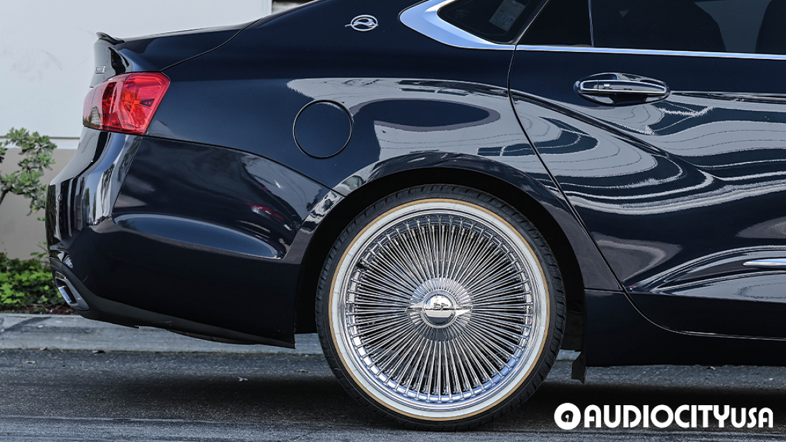 2019 Chevrolet Impala on 20" LA Wire Wheels FWD 150-Spoke Straight Lace ...