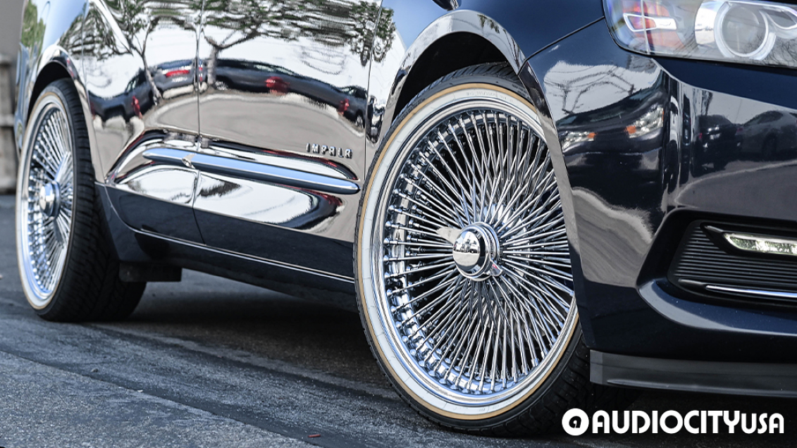 2019 Chevrolet Impala on 20" LA Wire Wheels FWD 150-Spoke Straight Lace ...