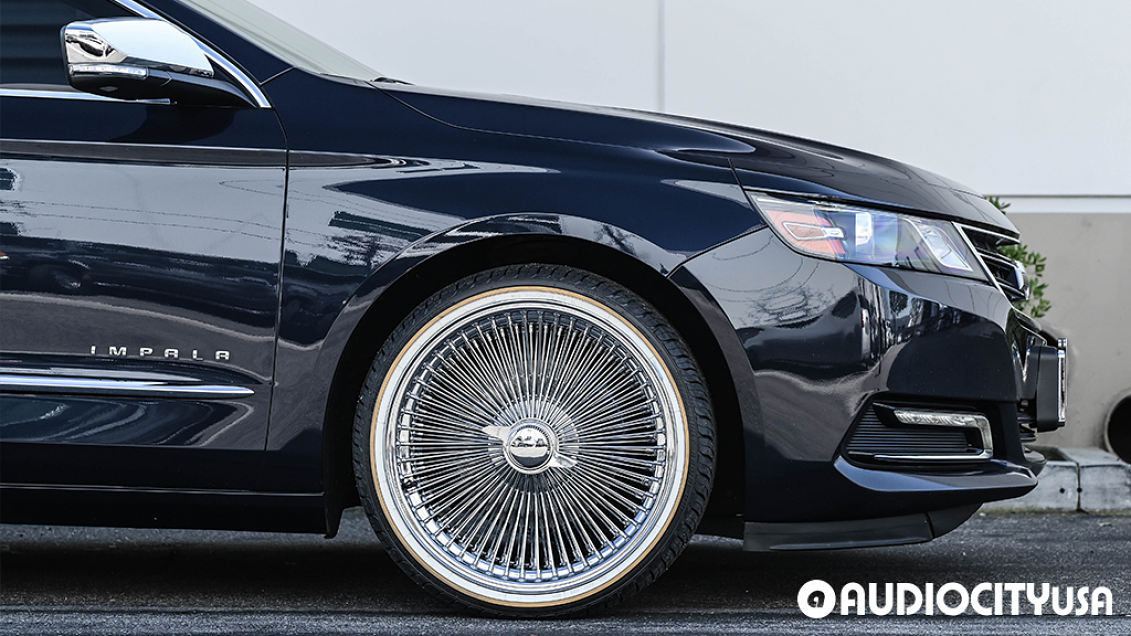 2019 Chevrolet Impala on 20" LA Wire Wheels FWD 150-Spoke Straight Lace ...