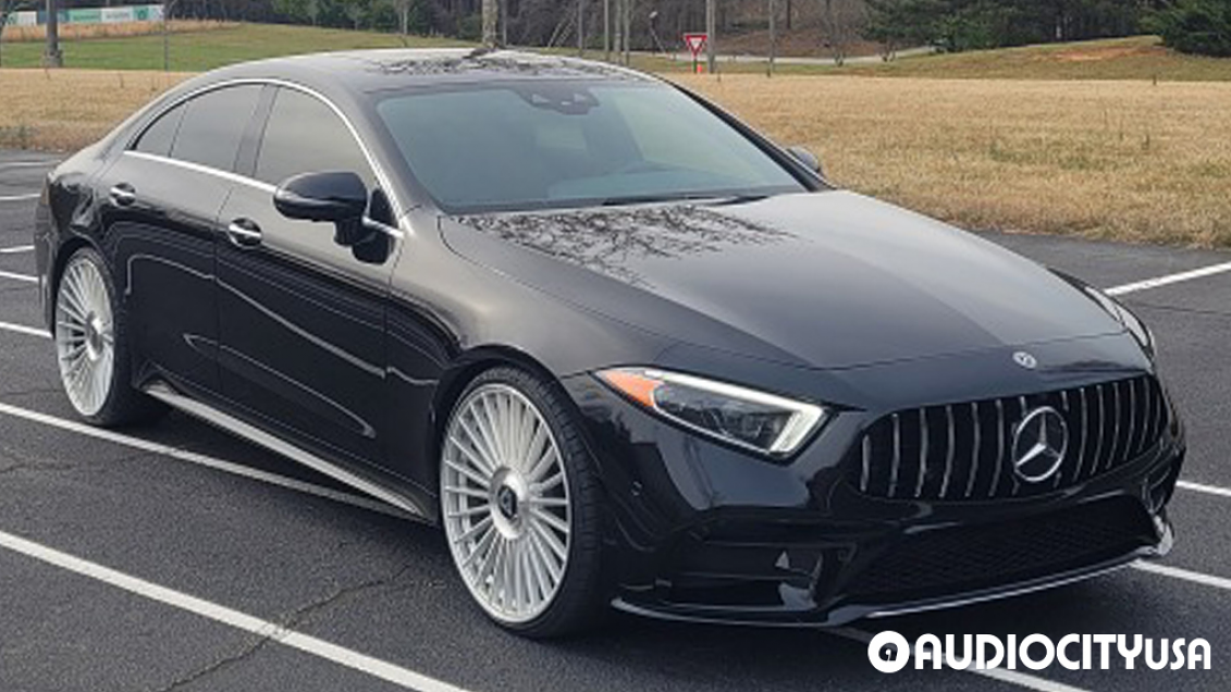 2019 Mercedes-Benz CLS-Class on 22" Azad Wheels AZ25 Brushed Silver ...