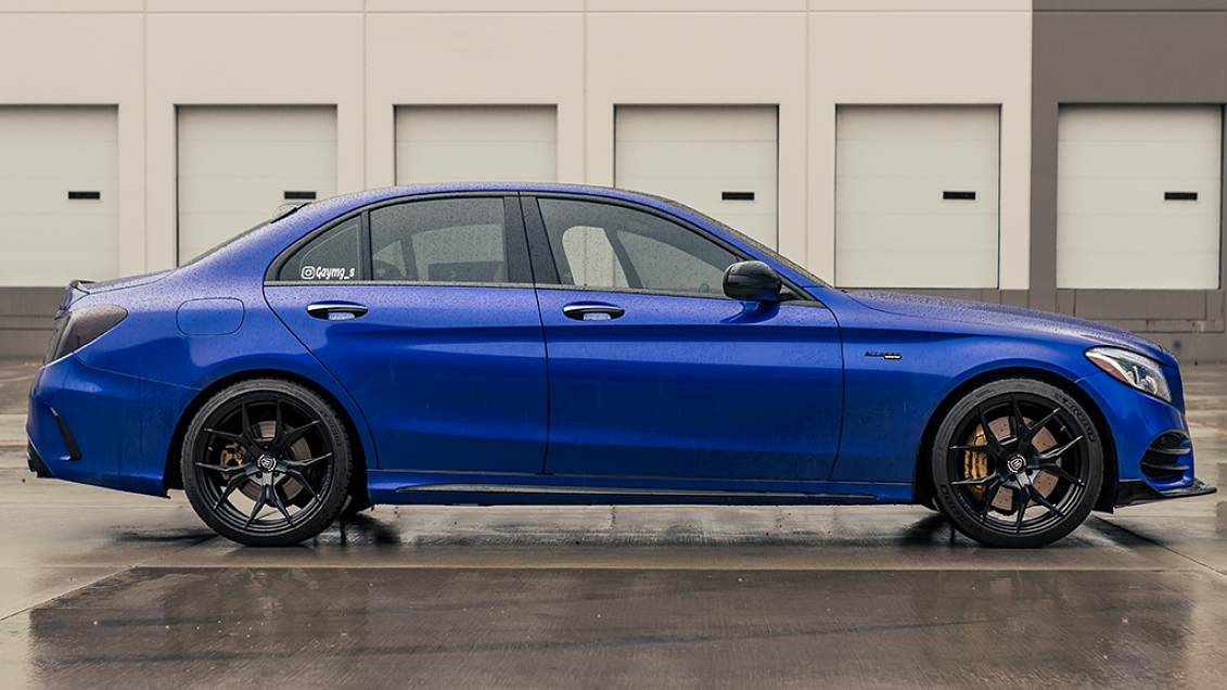 2023 Mercedes-Benz C-Class on 19" Rohana Wheels RFX5 Matte Black ...