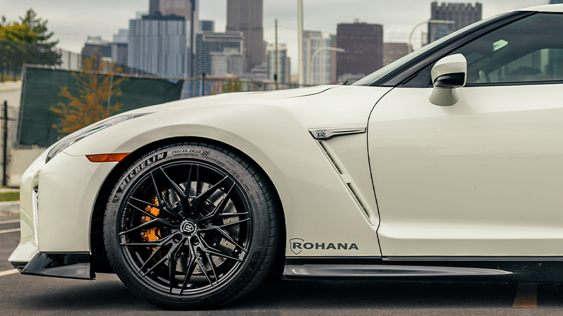2021 Nissan GT-R on 20" Rohana Wheels RFX17 Gloss Black | Gallery ...