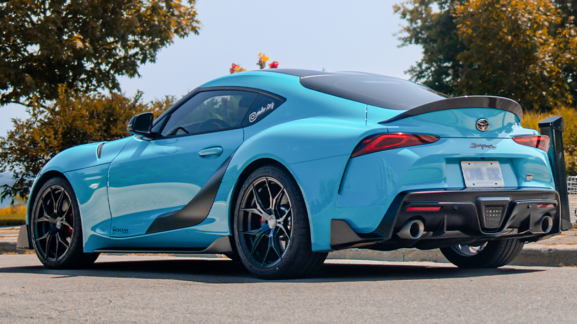 2020 Toyota Supra on 19" Rohana Wheels RFX5 Matte Black | Gallery ...