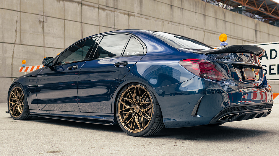 2023 Mercedes-AMG C-Class AMG on 20" Rohana Wheels RFX17 Gloss Bronze ...