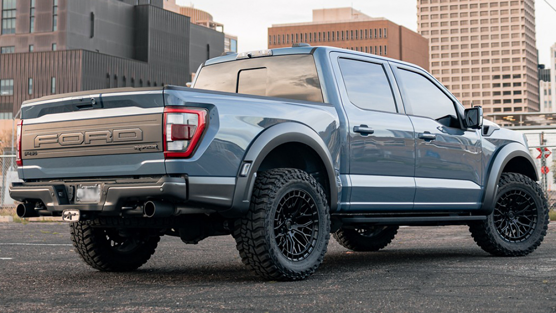2023 Ford F-150 on 20" Fuel Wheels FC869MB Sigma Blackout with Gloss ...