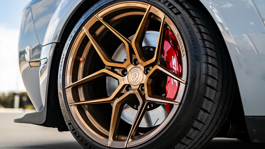 2023 Dodge Challenger SRT Widebody on 20" Rohana Wheels RFX11 Brushed ...