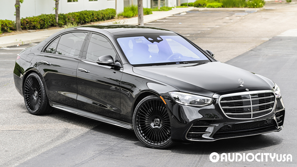 2023 Mercedes-Benz S-Class on 22" Road Force Wheels RF35 Gloss Black | Gallery | AudioCityUSA