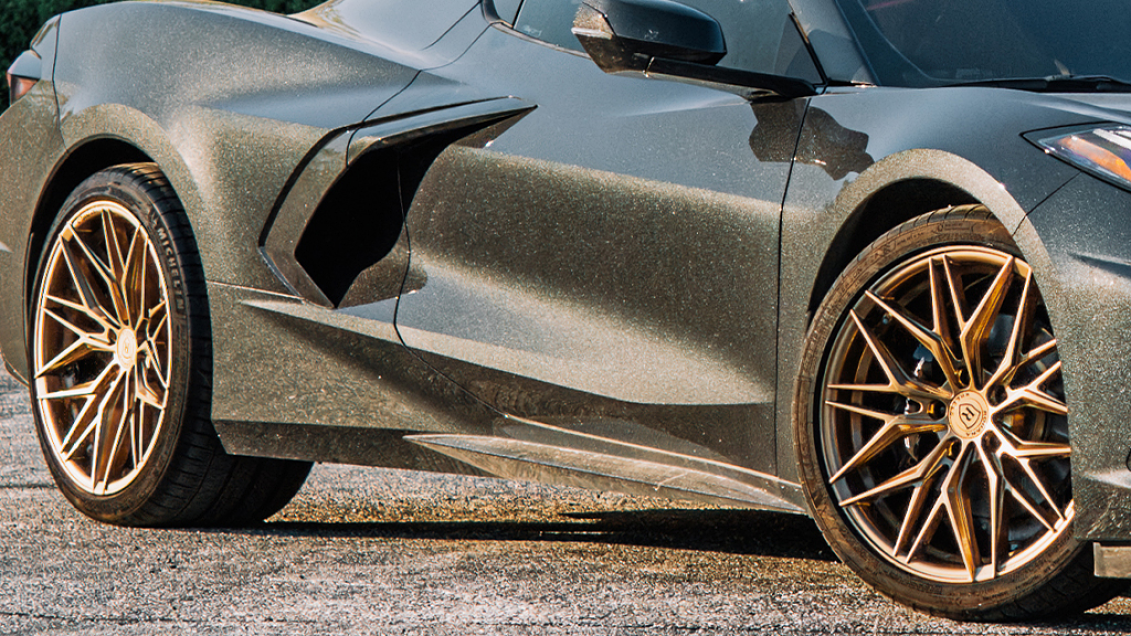 2022 Chevrolet Corvette on 19" Rohana Wheels RFX17 Gloss Bronze | Gallery | AudioCityUSA