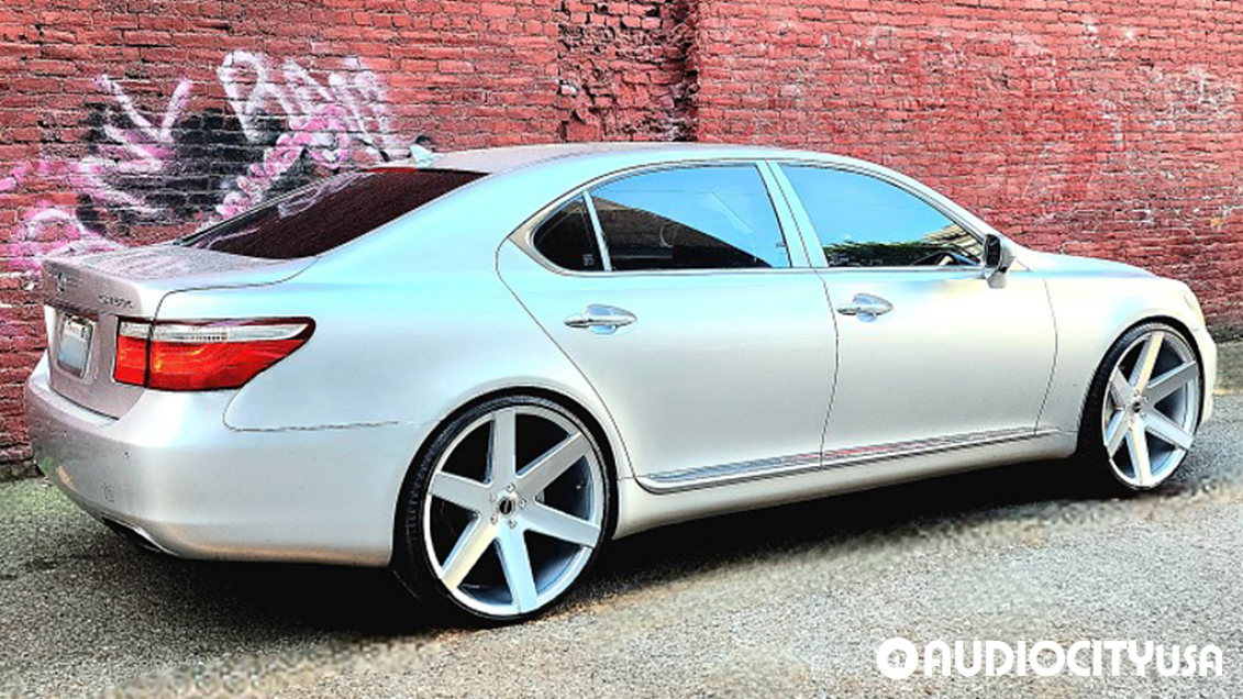 2007 Lexus LS Series on 24" Strada Wheels Coda Silver Brushed | Gallery ...