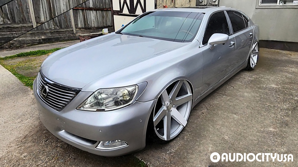 2007 Lexus LS Series on 24" Strada Wheels Coda Silver Brushed | Gallery ...