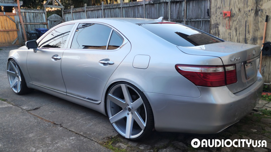 2007 Lexus LS Series on 24" Strada Wheels Coda Silver Brushed | Gallery ...