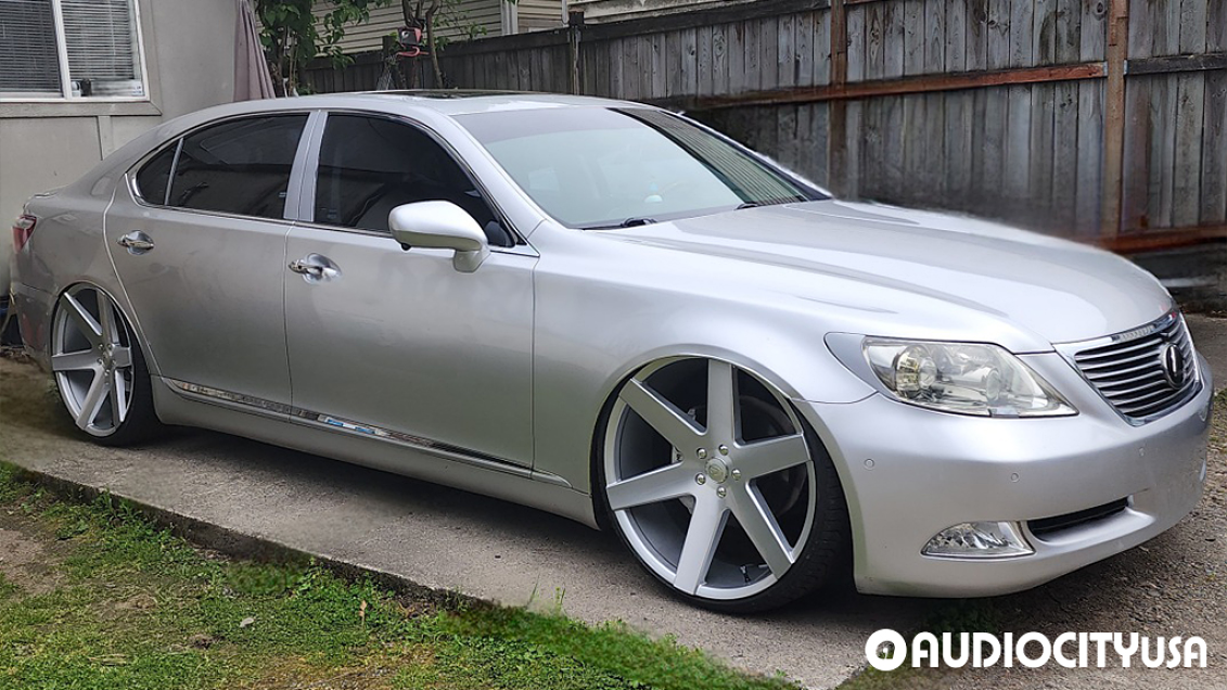 2007 Lexus LS Series on 24" Strada Wheels Coda Silver Brushed | Gallery ...