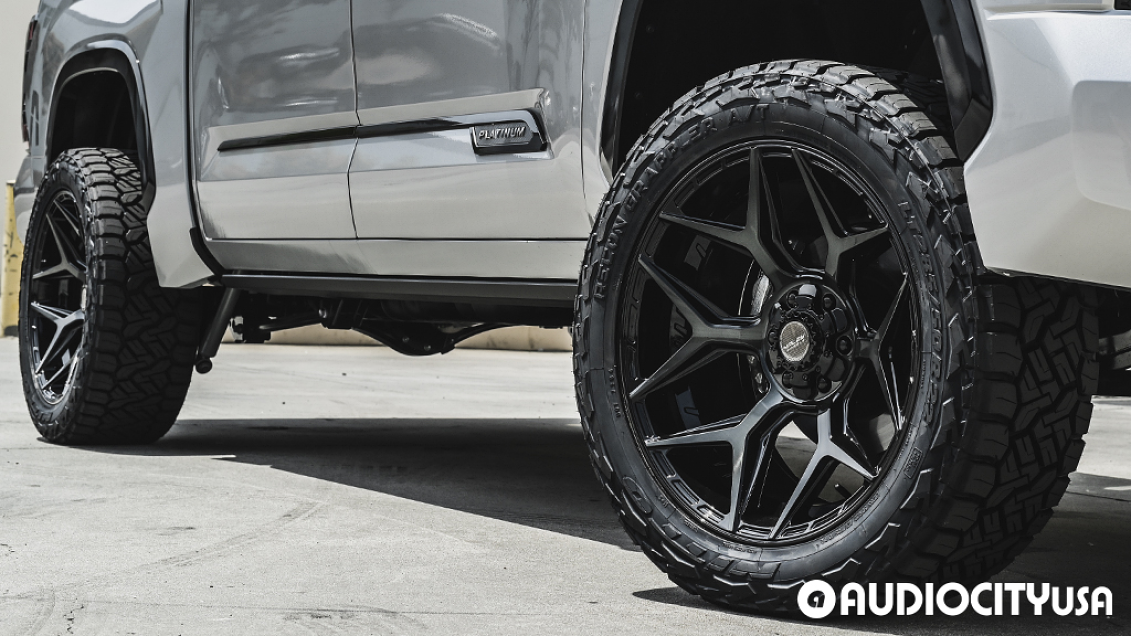 2024 Toyota Tundra on 22" 4Play Wheels 4P06 Brushed Black | Gallery ...