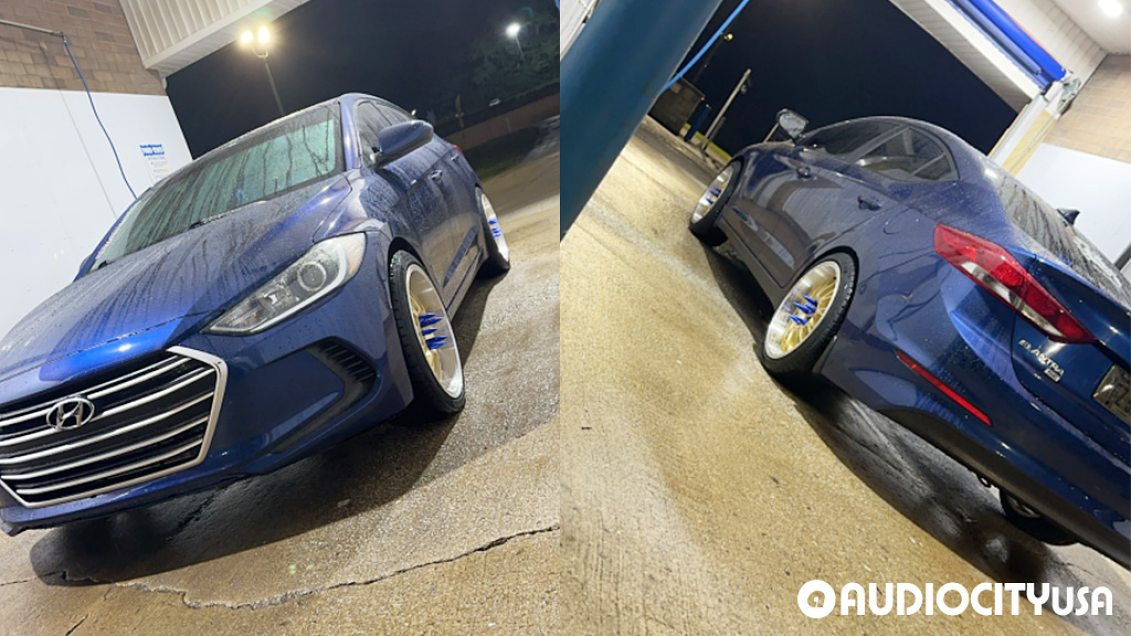 2017 Hyundai Elantra on 18" STR Wheels 514 Gold | Gallery | AudioCityUSA